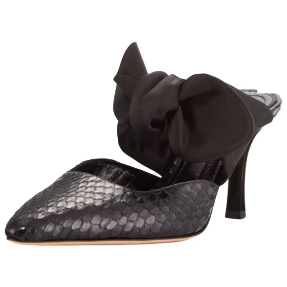 The Row | Shoes | The Row Snakeskin Coco 75 Bow Mules | Poshmark